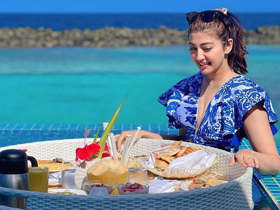 Pranita Sizzling Pics In Bikini In Maldives